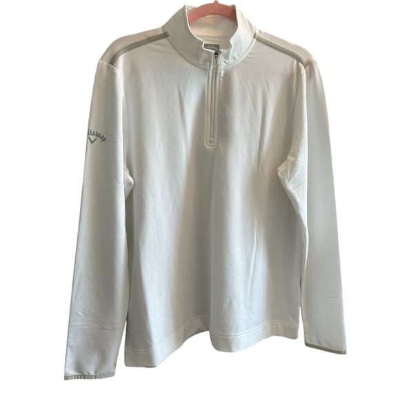 Callaway | Jackets & Coats | Callaway White Quarterzip Pullover | Poshmark
